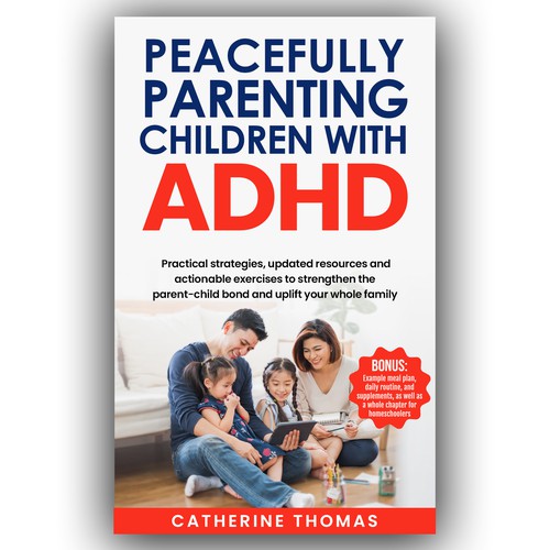 Designs | Create a book cover design for ADHD families! | Book cover ...