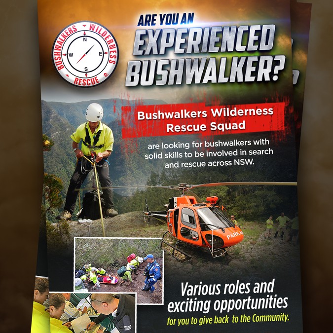 Wilderness Search & Rescue - 1/4 Page Advert for volunteer recruitment ...