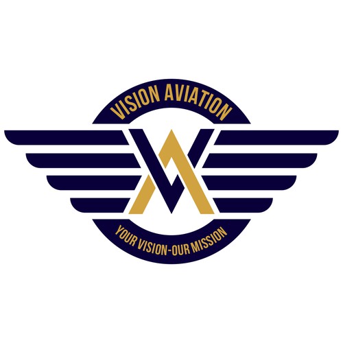 Vintage Aviation Logo for Vision Aviation LLC | Logo design contest