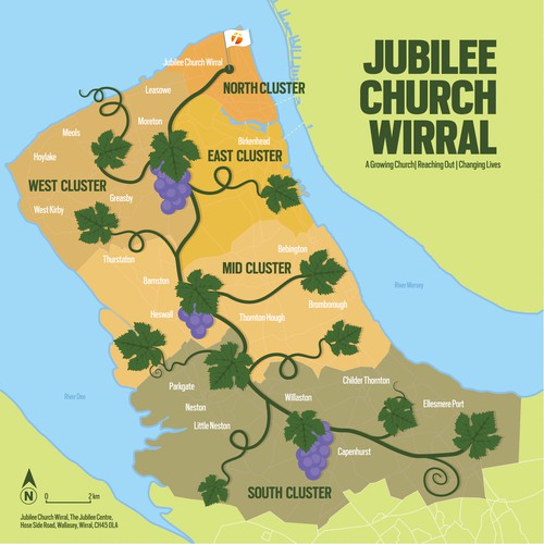 A growing grape vine map illustration | Illustration or graphics contest