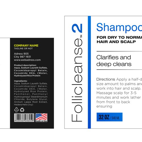 Creative, professional new label design for our best-selling shampoo ...
