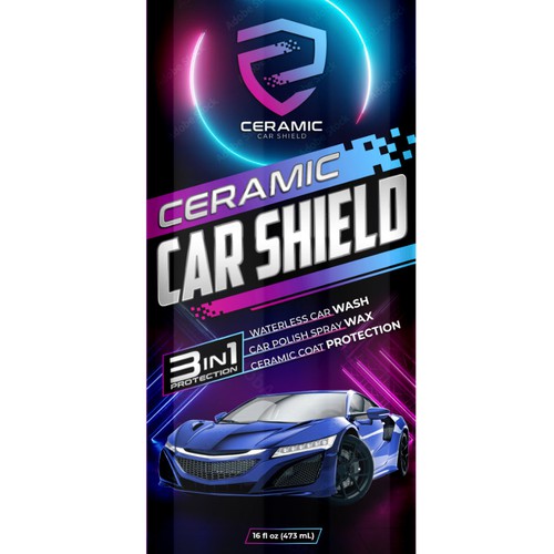 Designs | Ceramic Car Shield needs a design for its Wash, Wax, and ...