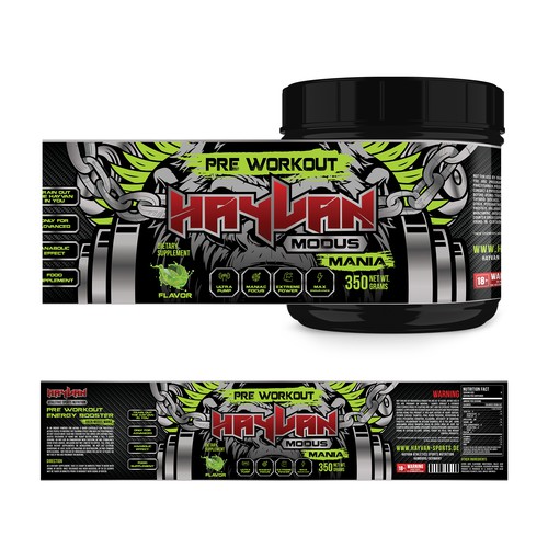 Designs | Brand Label for Muscletraining nutritional Supplements and ...