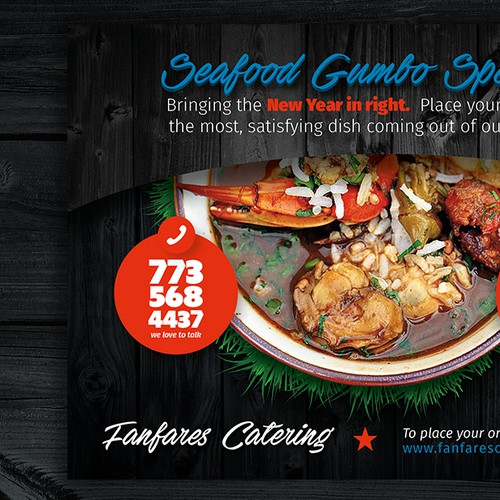 Nawlins Seafood Gumbo | Postcard, flyer or print contest