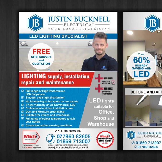 Leaflet for LED lighting | Postcard, flyer or print contest