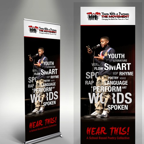 Spoken Word Art Program Banners | Signage contest