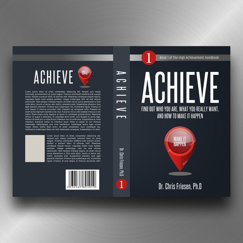 Self-help book cover called: Achieve | Book cover contest