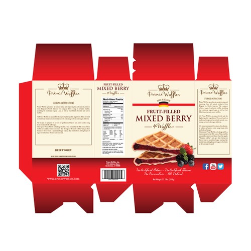 Help Freshen Up Our Logo and Package Design – Prince Waffles | Product ...