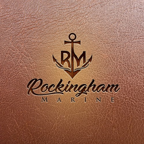 Design a rock and roll themed font and logo for Rockingham Marine. See ...