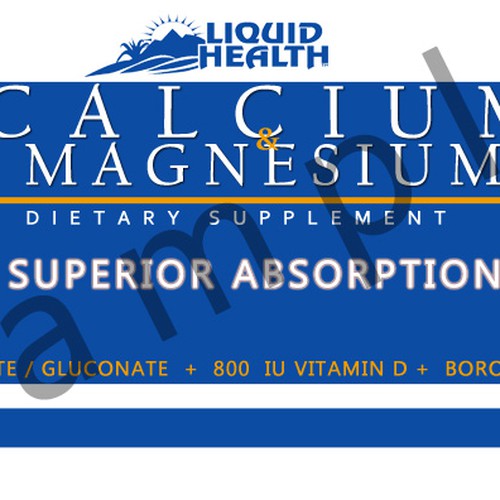 Calcium Magnesium Vitamin Supplement | Product label contest