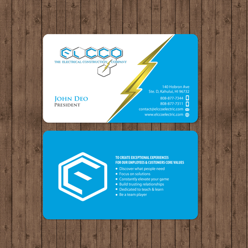 Company Core Values Card V.2 | Business card contest