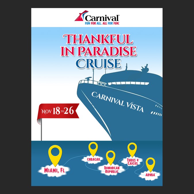 Social Media Ad needed to advertise a Carnival Cruise | Banner ad contest