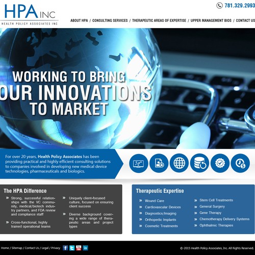 HPA, Inc. | Web page design contest