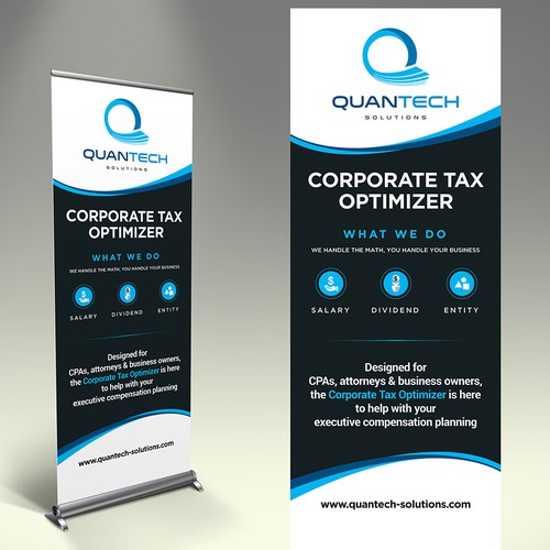 Design a retractable banner for enterprise software exhibits! | Signage ...
