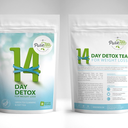 PureTea needs a beautiful package to hold 14 days of Weight Loss Tea ...