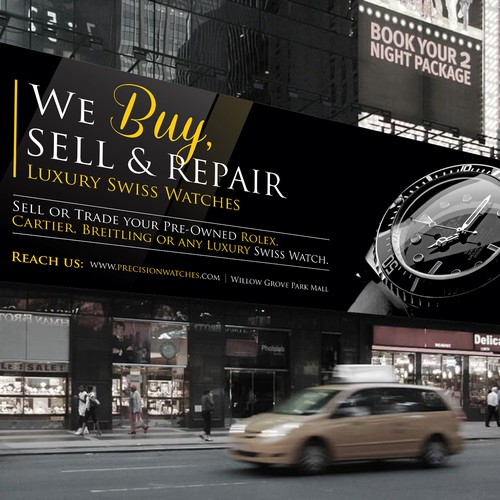 Designs | Luxury Watch Billboard Design | Signage contest