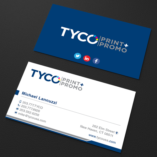 Tyco Print+Promo Needs a Business Card Design | Business card contest