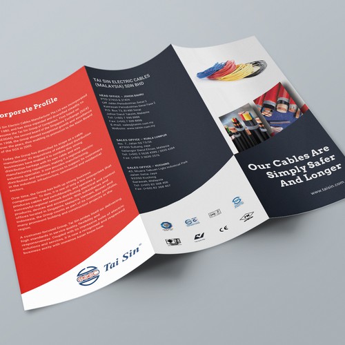 Create a professional brochure for cable manufacturer | Brochure contest