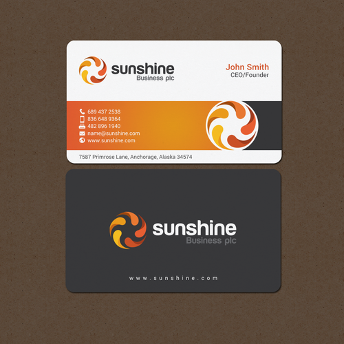 Sunshine | Business card contest