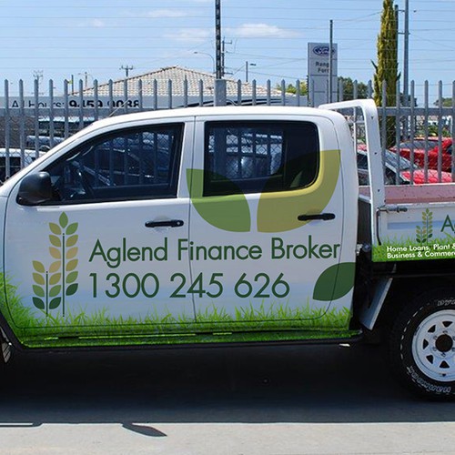 Creative Car Signage for Finance Company work ute | Signage contest