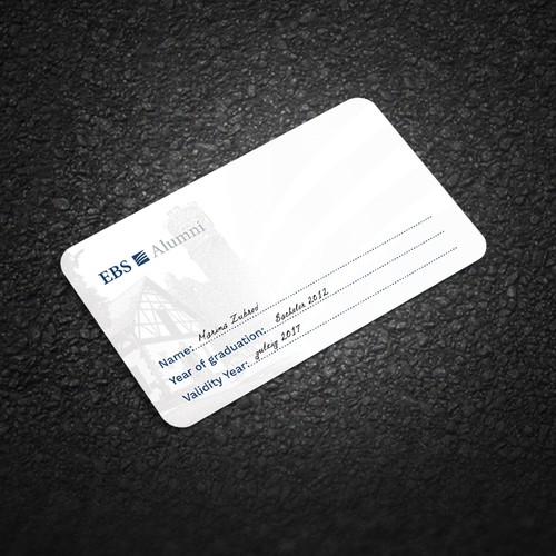 EBS Alumni e.V. membercard | Business card contest