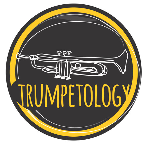 Create an engaging Trumpet forward logo for a jazz music group called ...