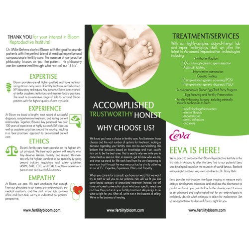 Create warm inviting brochure for fertility clinic | Brochure contest
