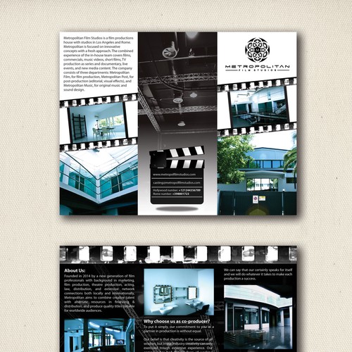 Metropolitan Film Studios Brochure | Brochure contest