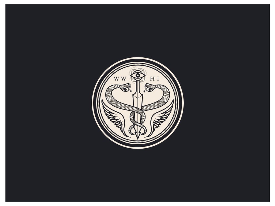 Evil Rod of Asclepius logo for world-wide subversive organization ...