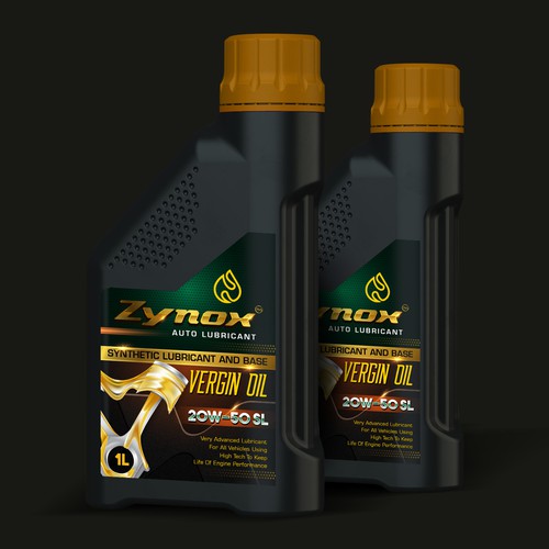 Designs | auto lubricant label design | strong , modern and powerful ...