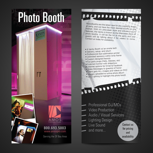 New PhotoBooth Rack Card | Postcard, flyer or print contest