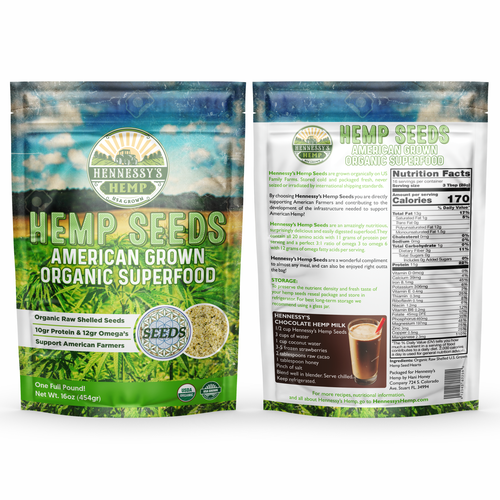 Designs | Hennessy’s Hemp needs a package design for our US Grown ...