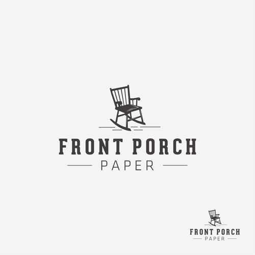 Create a logo filled with southern charm for Front Porch Paper ...