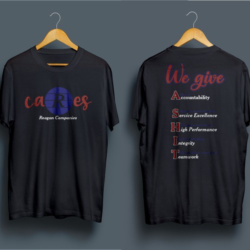 Designs | We give a sh*t - company values t-shirt | T-shirt contest