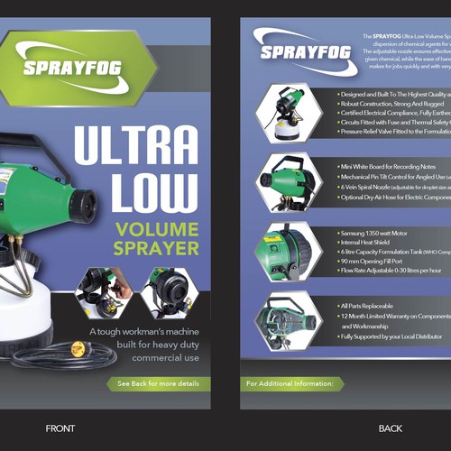 SprayFog Flyer Design | Postcard, flyer or print contest