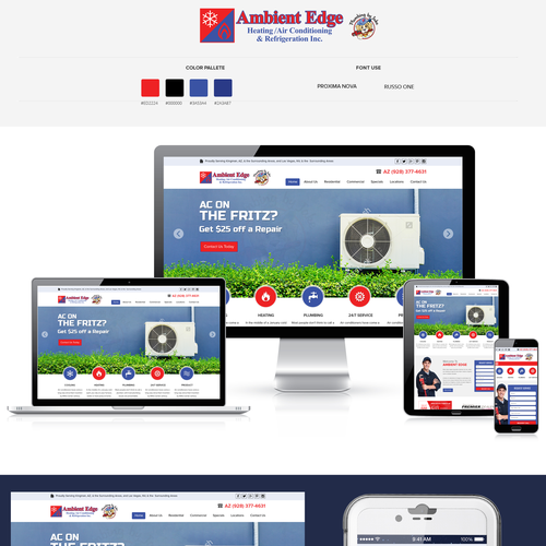 Design an Impressive WordPress Theme for Multi-State HVAC Company ...