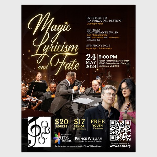 Designs | Orchestra concert flyer for community ensemble | Postcard ...