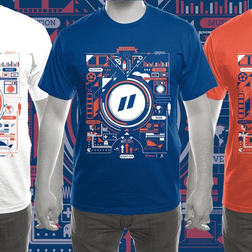Design cool T-shirt for a Digital festival! | T-shirt contest