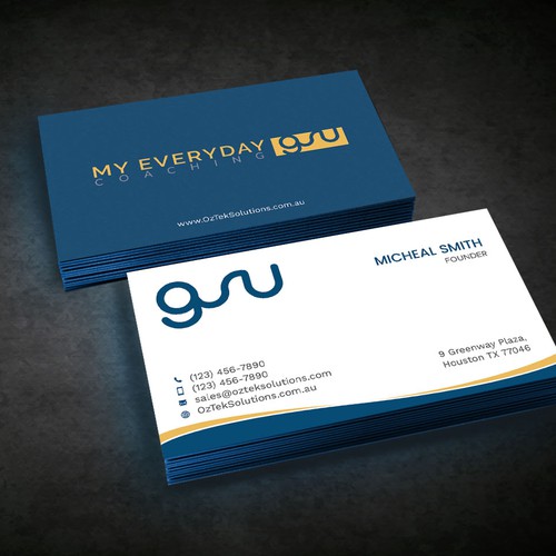 Create a card that shows the "Guru" in every geek! | Business card contest