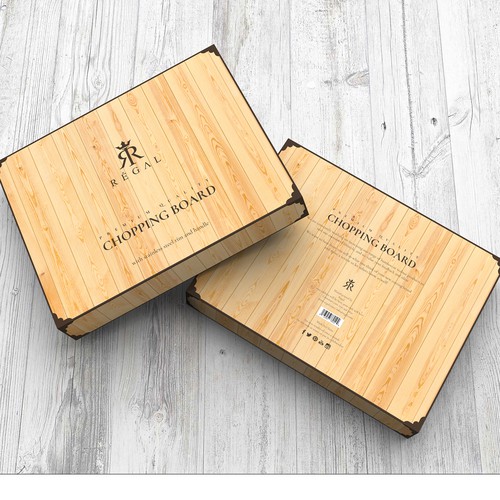Create the packaging for a luxury, high-end kitchen product (chopping ...
