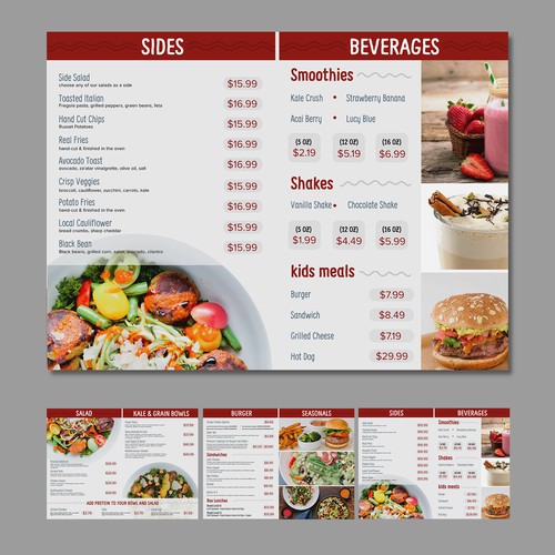Fast Casual Restaurant (B.GOOD) Needs Digital Menu Boards! | Menu contest