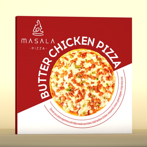 Designs | Masala Pizza Frozen Box - Indian Pizza | Product packaging ...