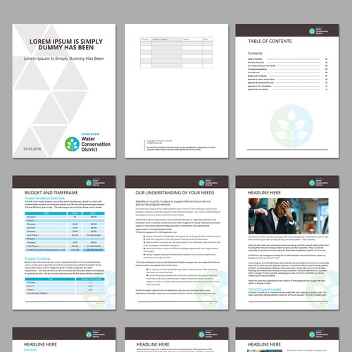 Design Branded Word Template System for Conservation Organization's ...