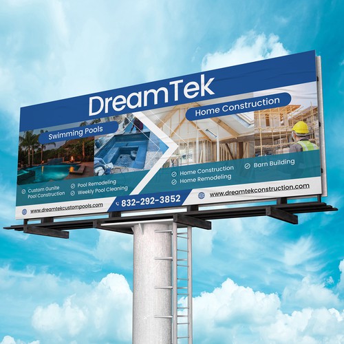 Designs | DreamTek Custom pools and DreamTek Construction sign ...