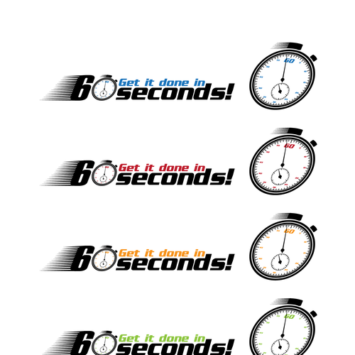 60 Seconds Stopwatch | Logo design contest