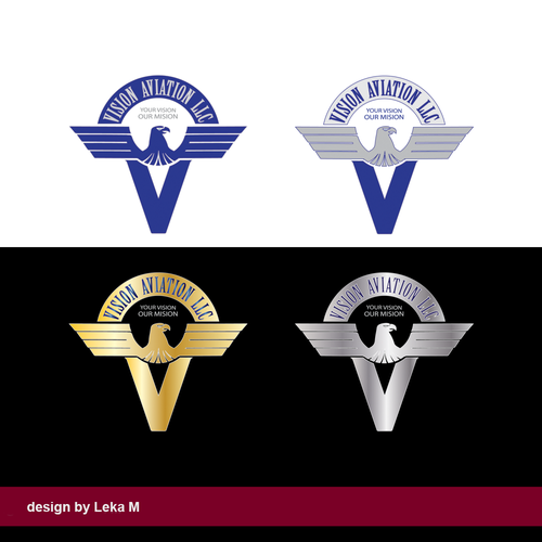 Vintage Aviation Logo for Vision Aviation LLC | Logo design contest