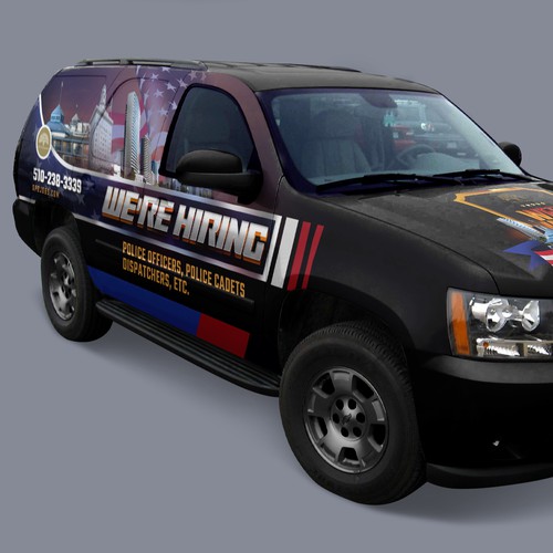 Designs | Recruiting Vehicle Wrap for City of Oakland PD | Car, truck ...