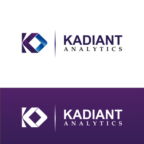Create a logo for Kadiant Analytics, a contemporary data brokering ...