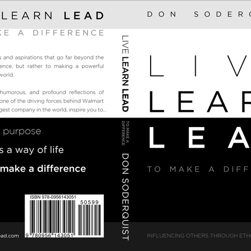 Designs | A book cover for Don Soderquist | Book cover contest