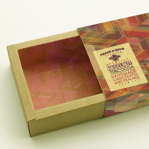 Packaging design for chocolate box of pralines and/or truffles ...